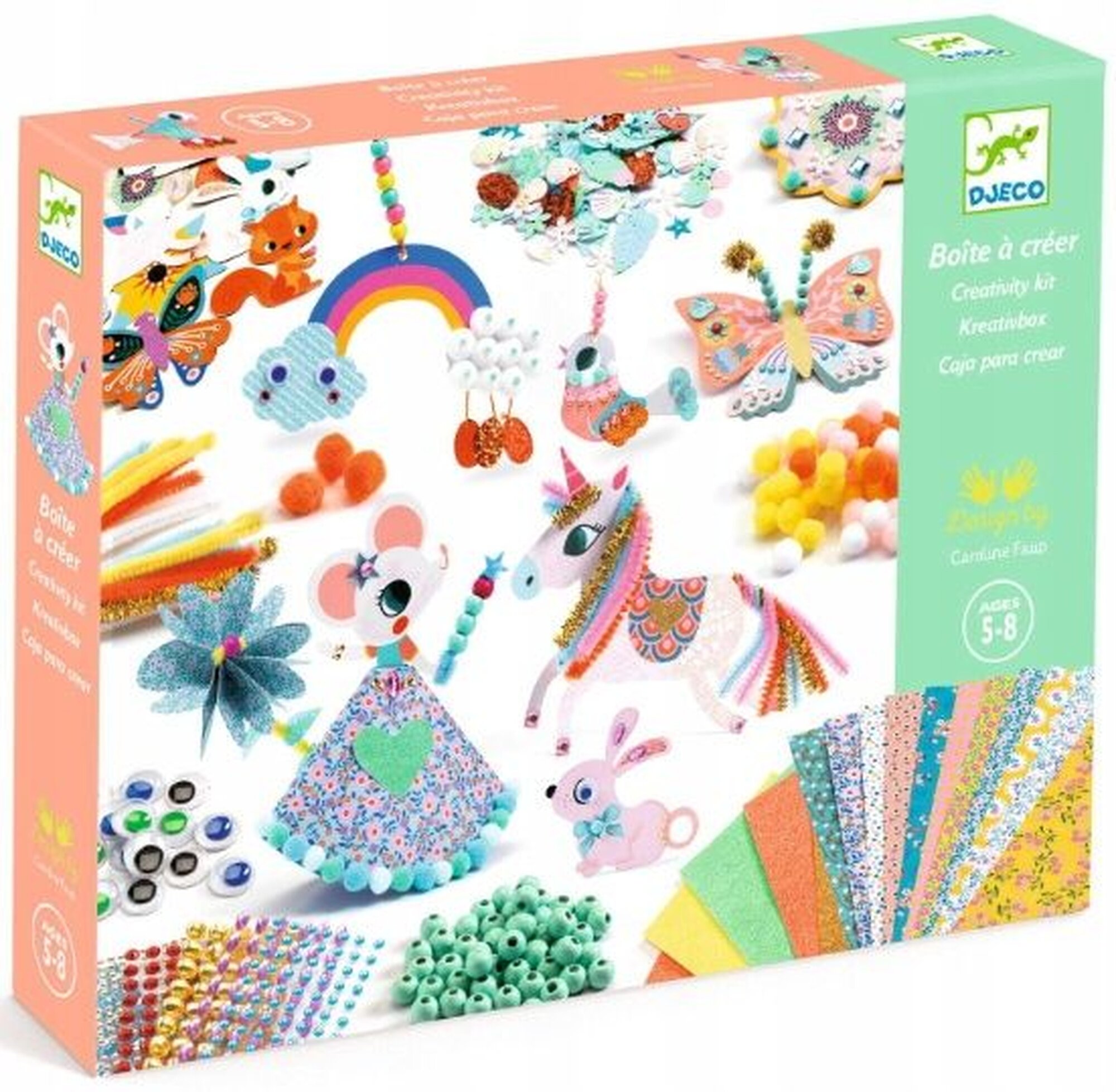 Набор для творчества Djeco - Многофункциональный набор "Милые животные" - DJ09015