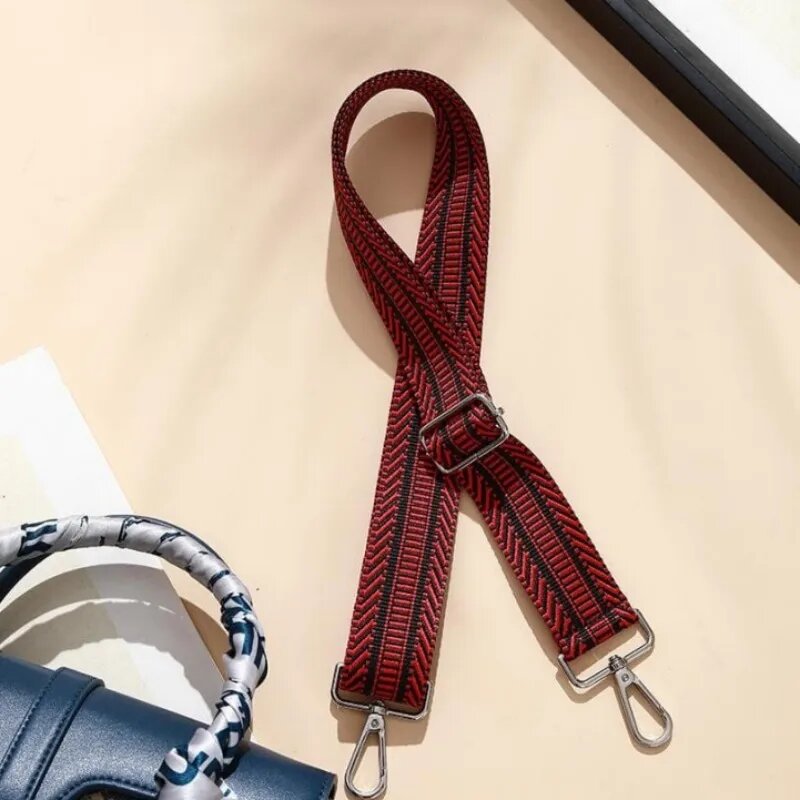 Женская Сумка Через Плечо С Регулируемым Ремнем Через Плечо, Аксессуар Для Бордовый, Gold buckle, 25