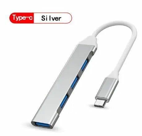 Новый 3.0 хаб, 4 порта, высокоскоростной , разветвитель Type C 5 Гбит/с для ПК, компьютерные аксессуары, мультипорт с 4 портами USB 3.0 и 2.0
