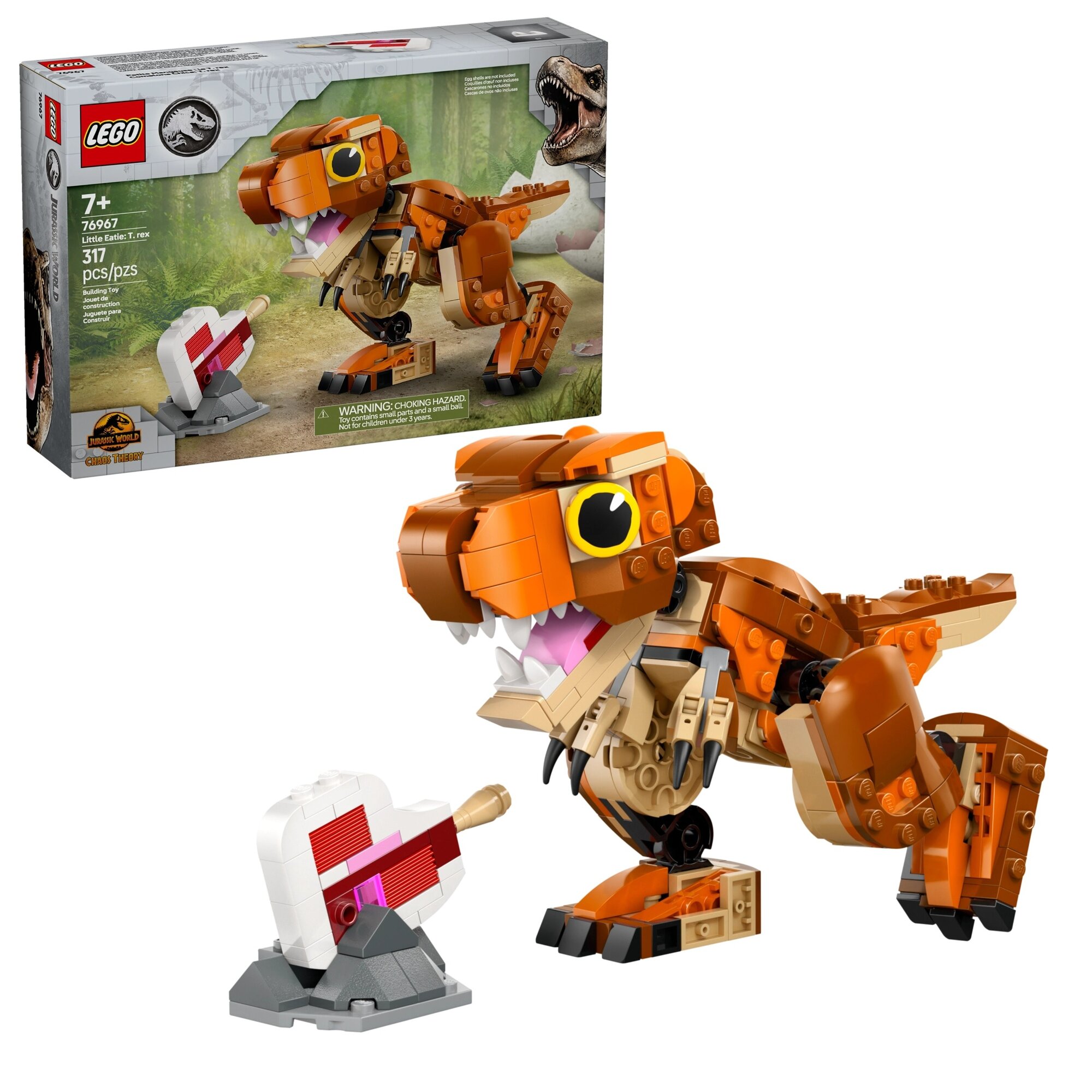 Конструктор LEGO Jurassic World™ 76967 Маленький поедатель: тираннозавр рекс, 317 дет.