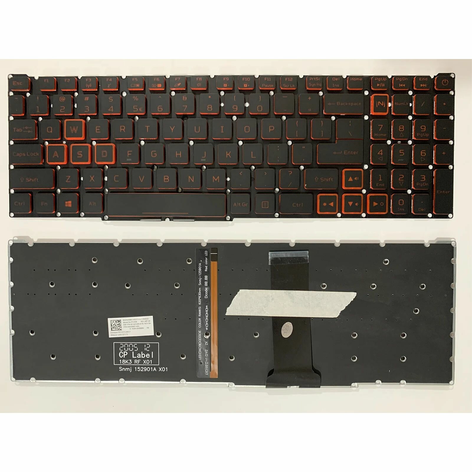Клавиатура для ноутбука Acer Nitro 5 с американской раскладкой AN515-43 AN515-44 AN515-54 AN517-51 клавиатура ноутбука
