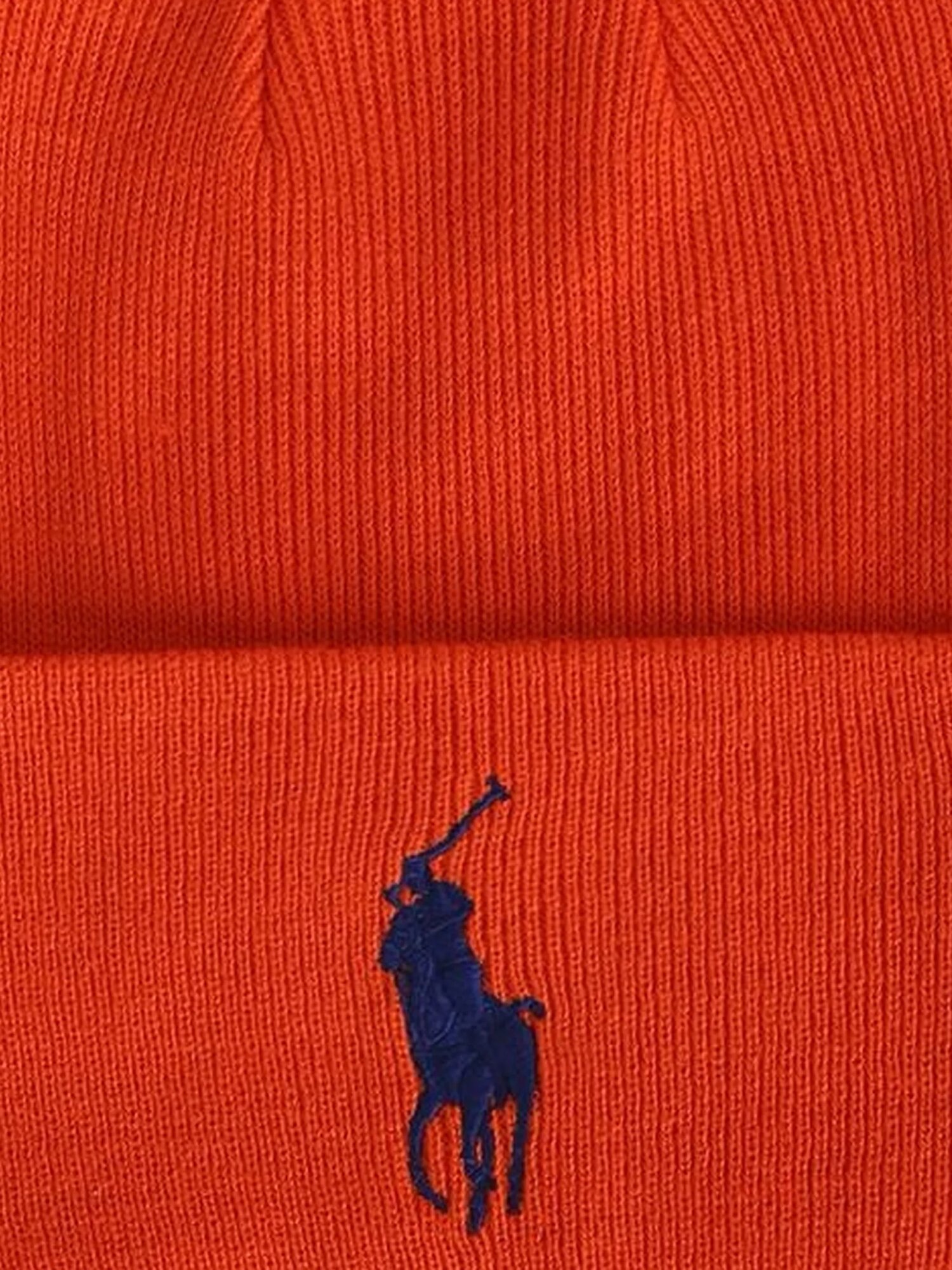 Шапка Polo Ralph Lauren Big Pony для мальчиков, размер OneSize, зеленый/оранжевый — фото 1