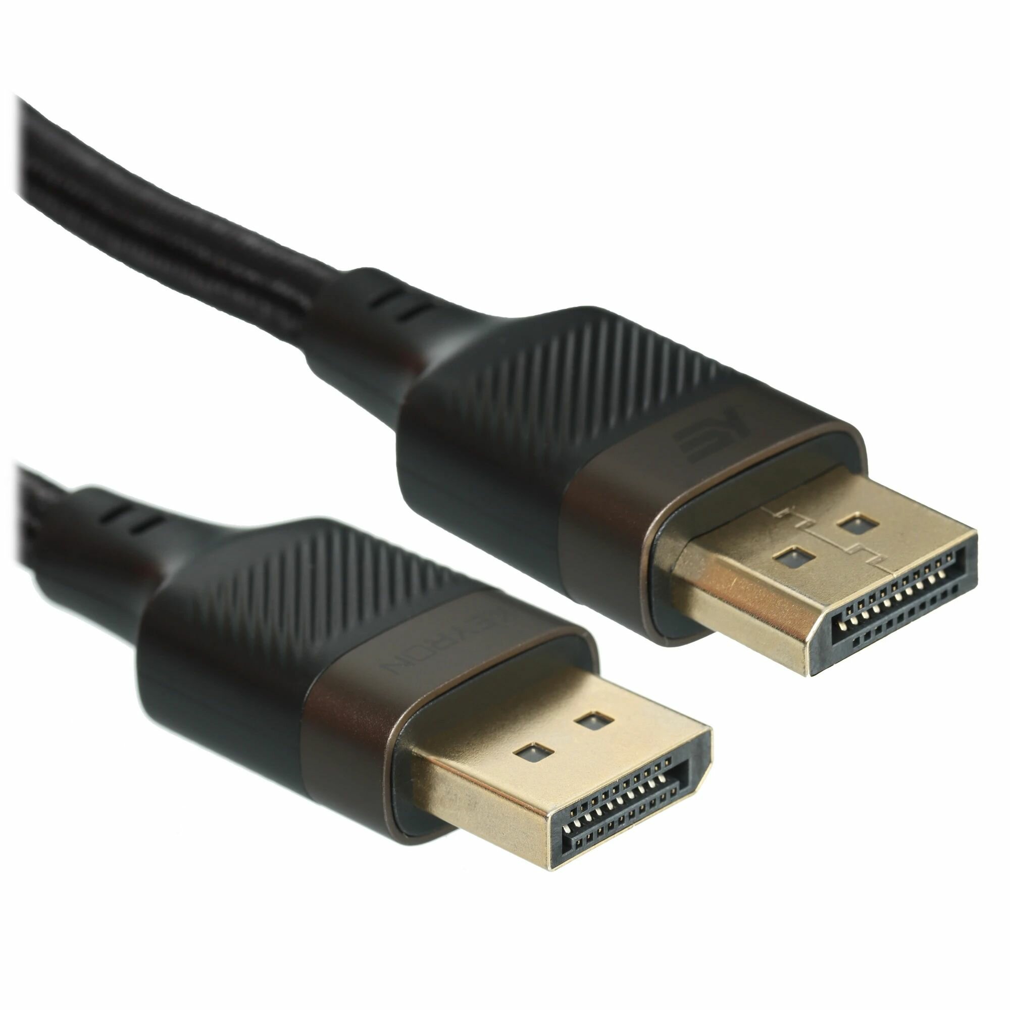 Кабель KEYRON DisplayPort - DisplayPort, 1.8 м 8К черный