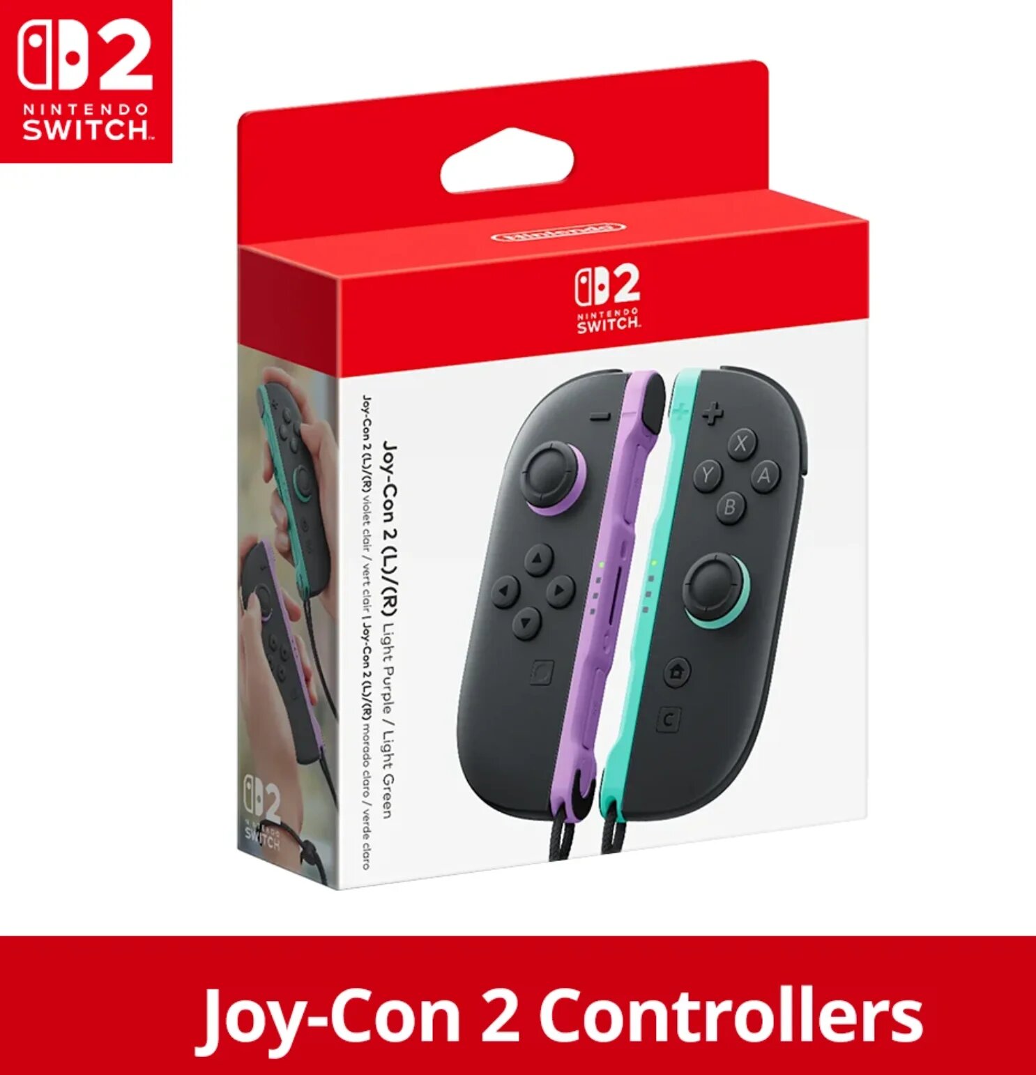 Joy-Con 2 Контроллеры Nintendo Switch Purple Green