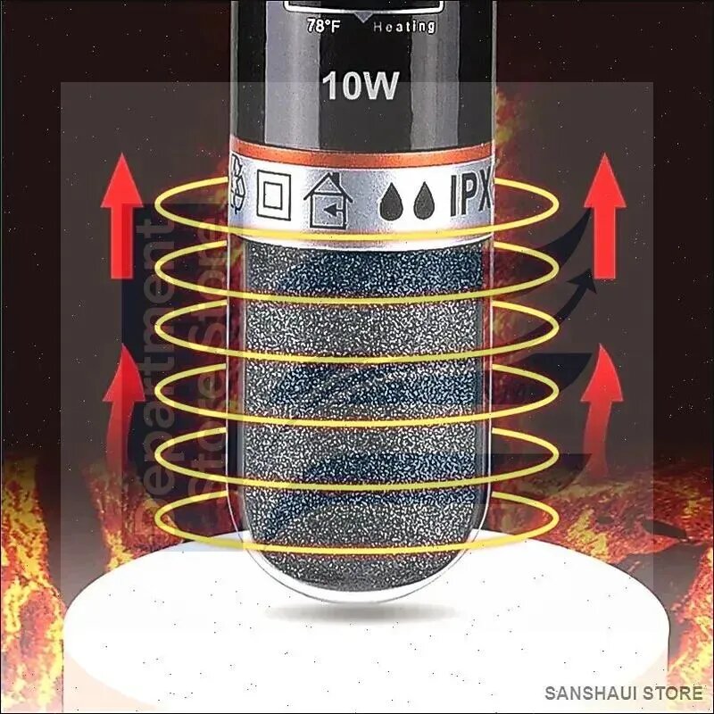 Небольшие аквариумные нагреватели 10 Вт (Термостат 26C), USB погружной термостат
