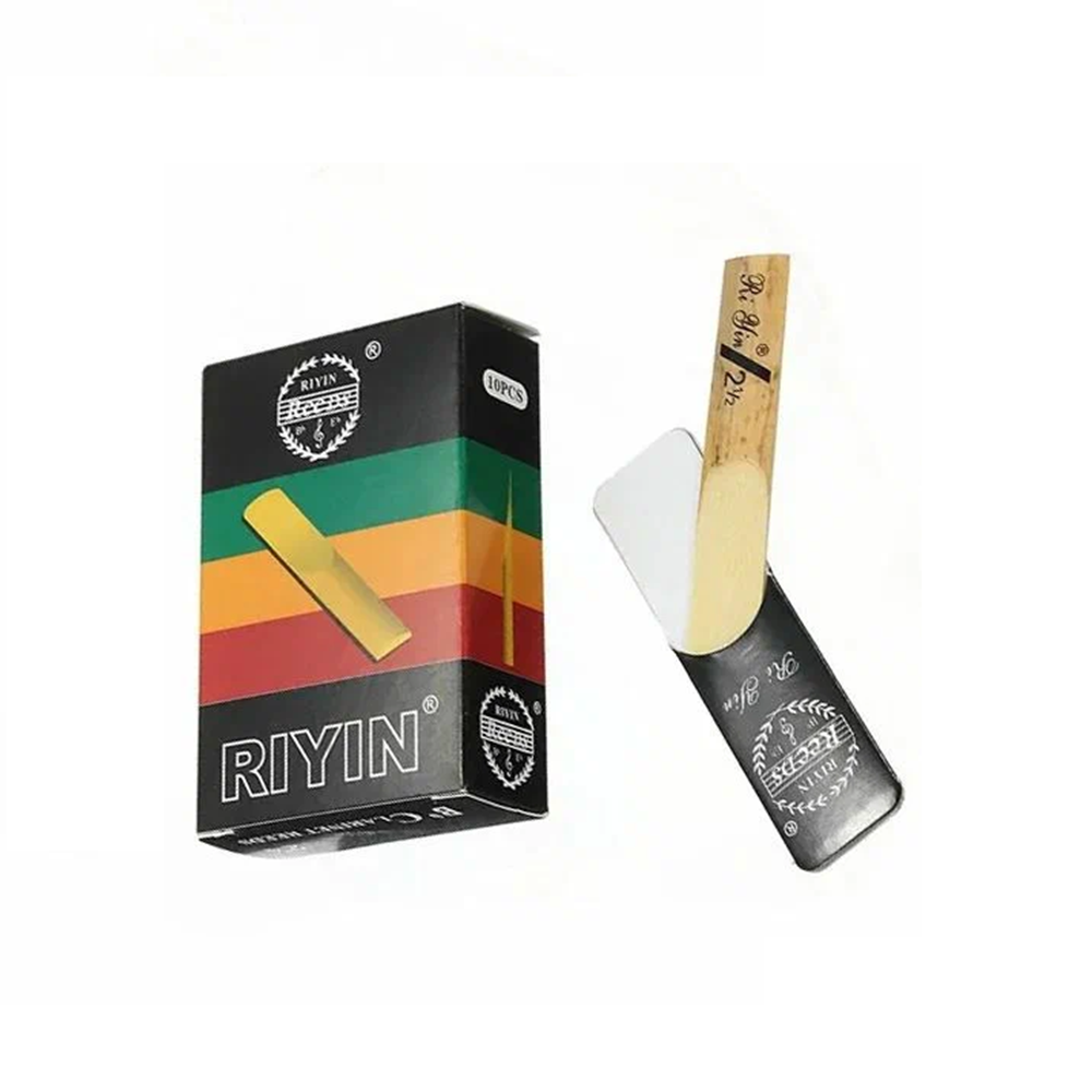 Трость для кларнета Bb размер 1.0, RIYIN, натуральный, комплект 10 шт.