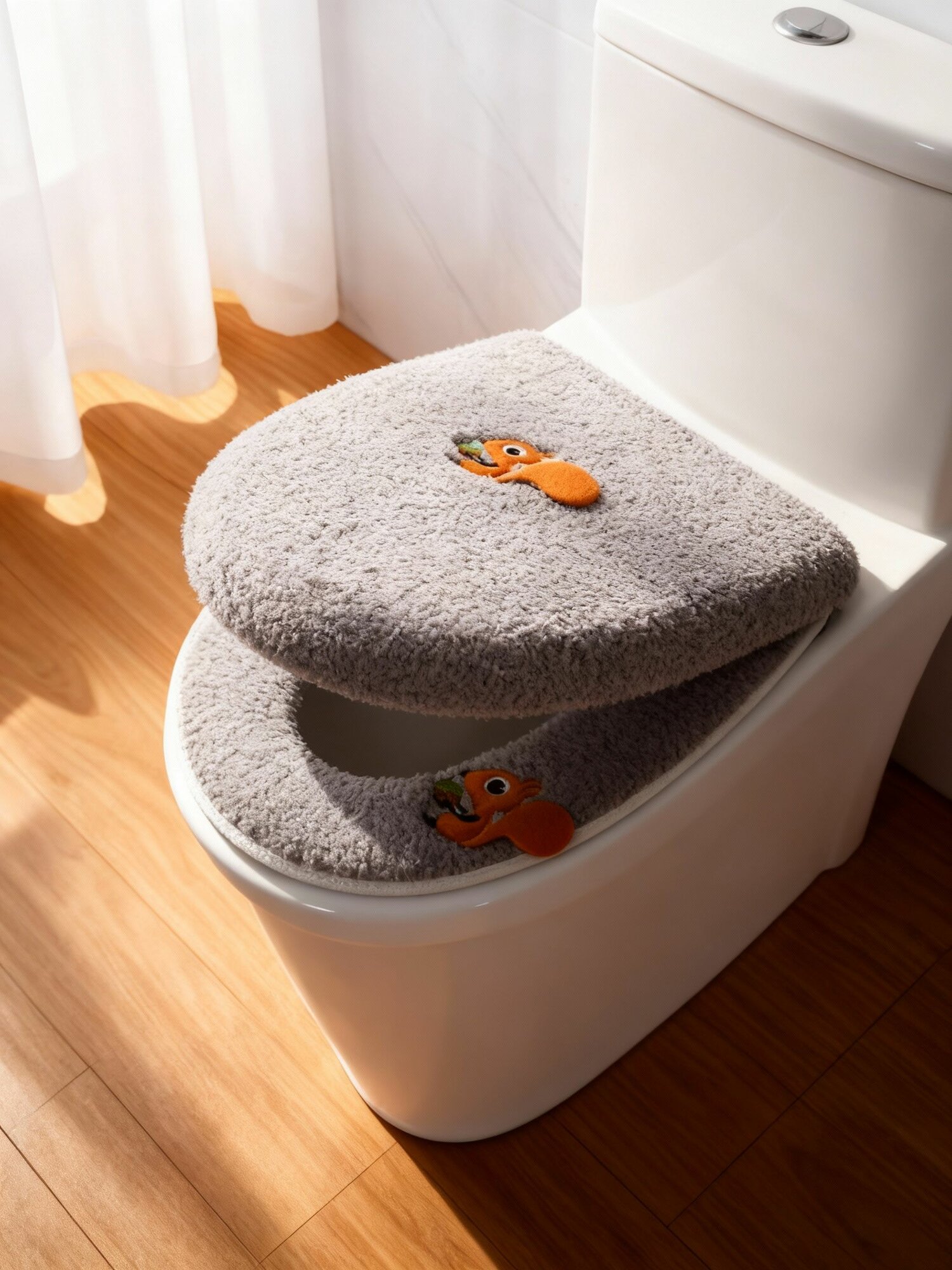 Универсальный держатель для сиденья унитаза с мягкой подкладкой