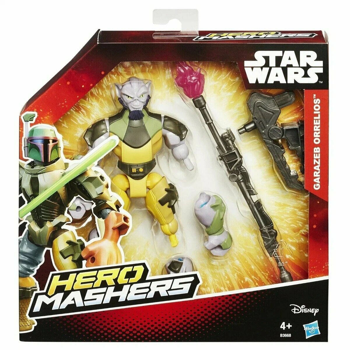 Фигурка Jazwares "Star Wars Hero Mashers: Garazeb", пластик, интерактивная, от 4 лет