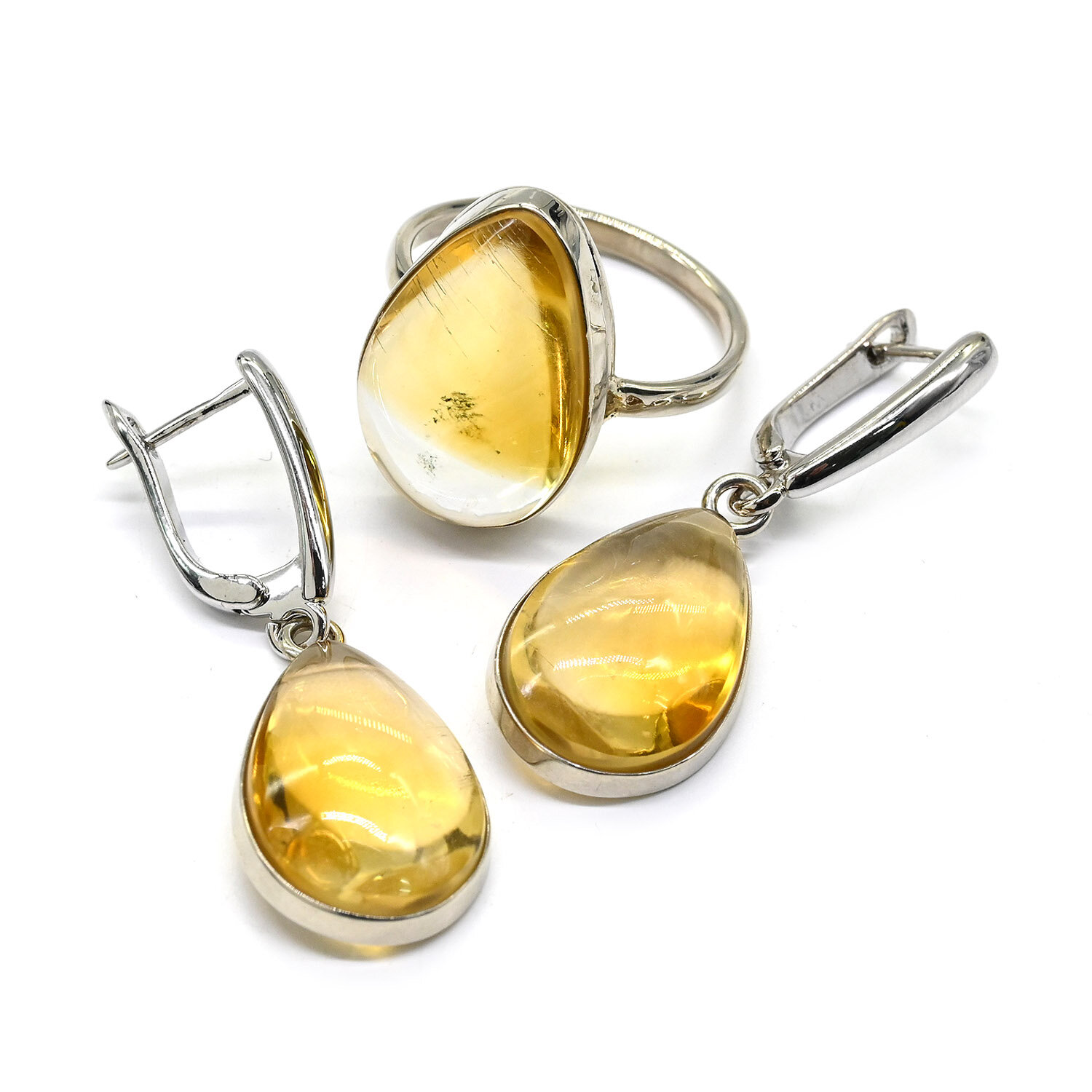 Кольцо, цитрин