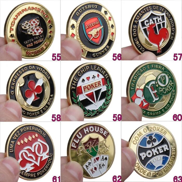 Металлические покерные монеты Texas Poker Press, No.7 9pcs