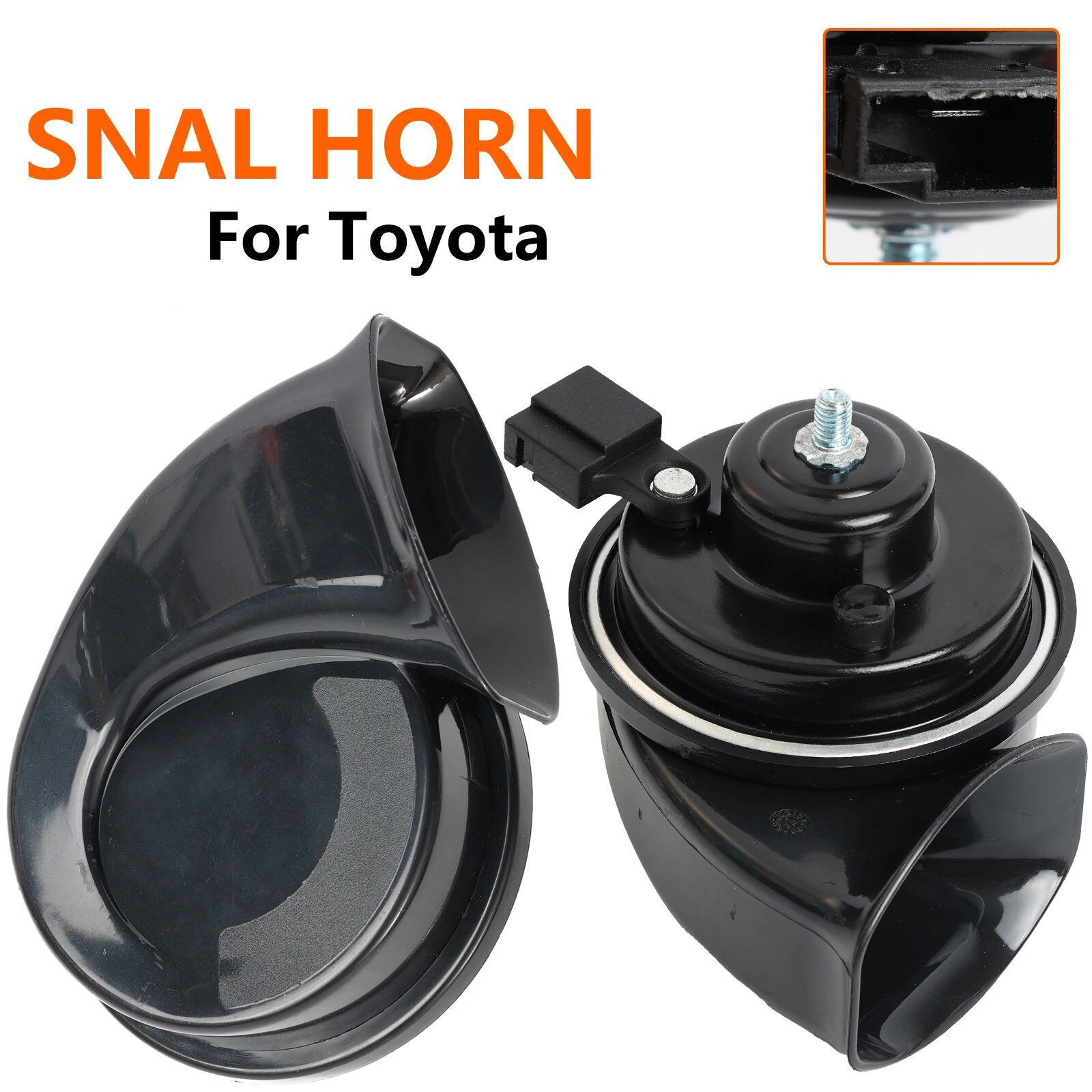 Пара 12 В 120 дБ двухцветный звуковой сигнал в виде улитки для Toyota Corolla Avensis Yaris CHR Avalon Camry Highlander Land Cruiser Prius RAV4 Sequoia