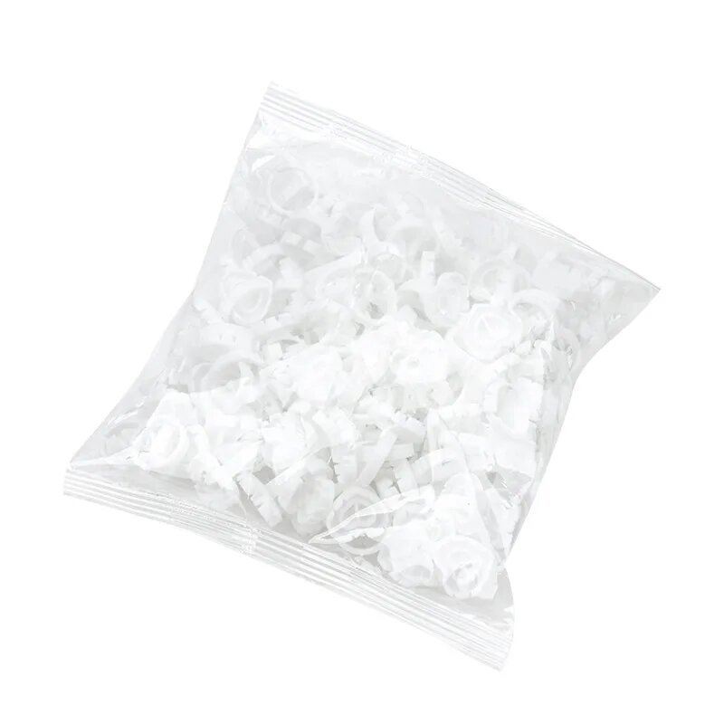 50 шт. одноразовые клейкие кольца для наращивания ресниц, чашка для лифтинга ресниц, клей-поднос для прививки накладных ресниц, клей-палитра, инструмент для макияжа