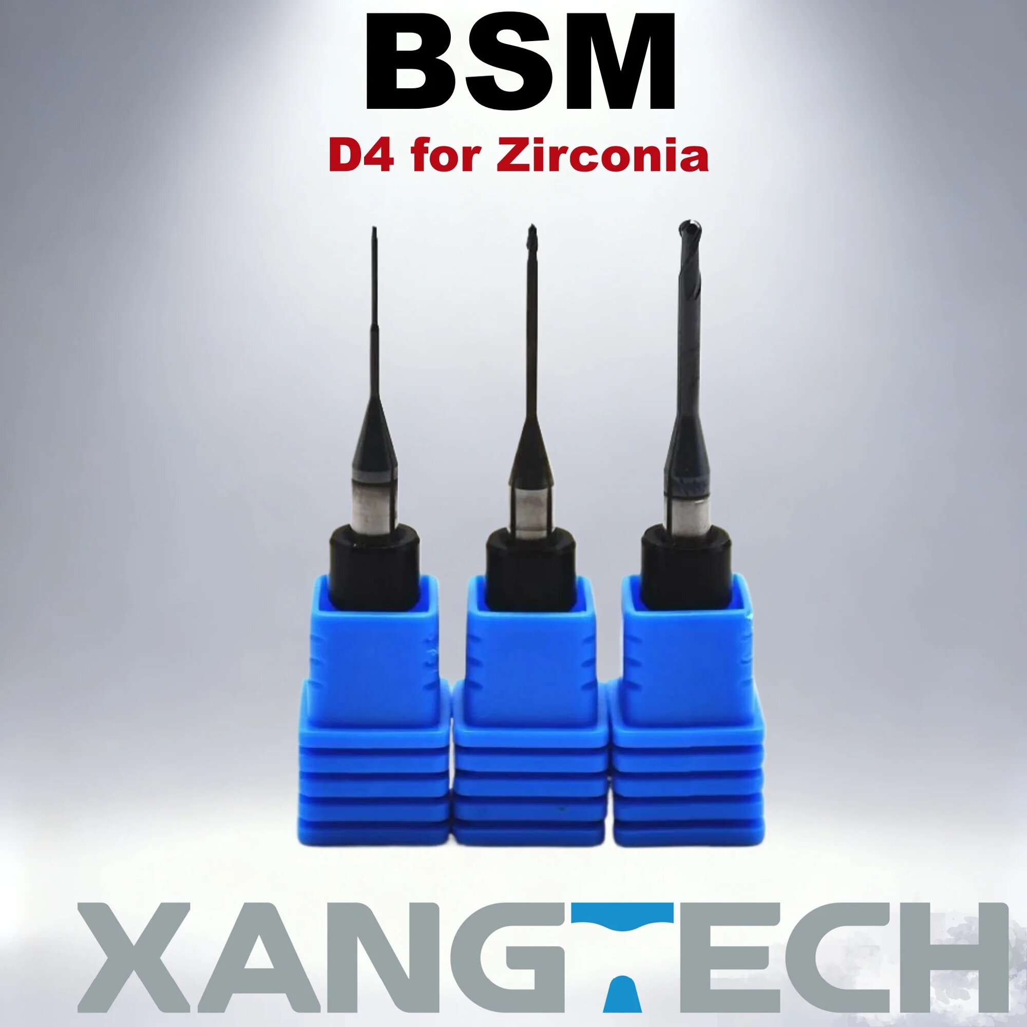 XANGTECH Dental BSM Циркониевый фрезерный бор DC/DLC D4mm DLC 1.0mm