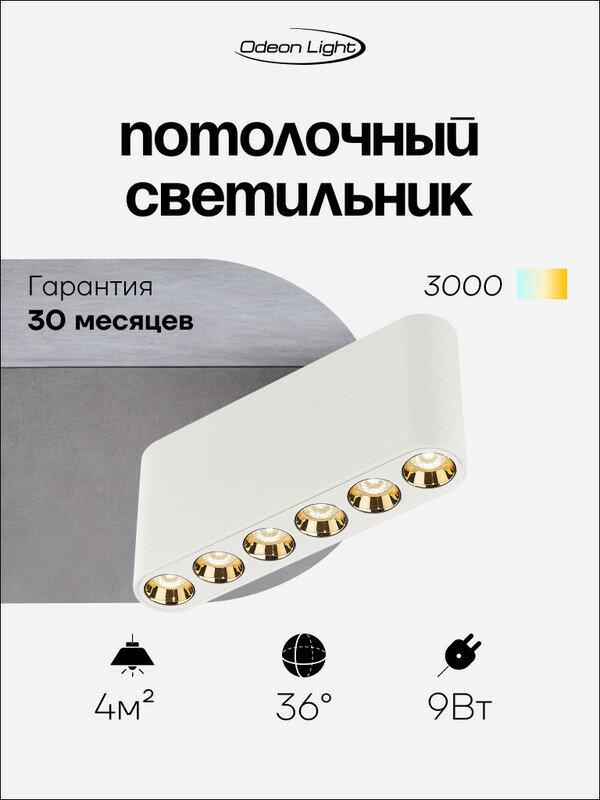 Потолочный ODEON LIGHT SMALL 7091/15CL LED 15W белый