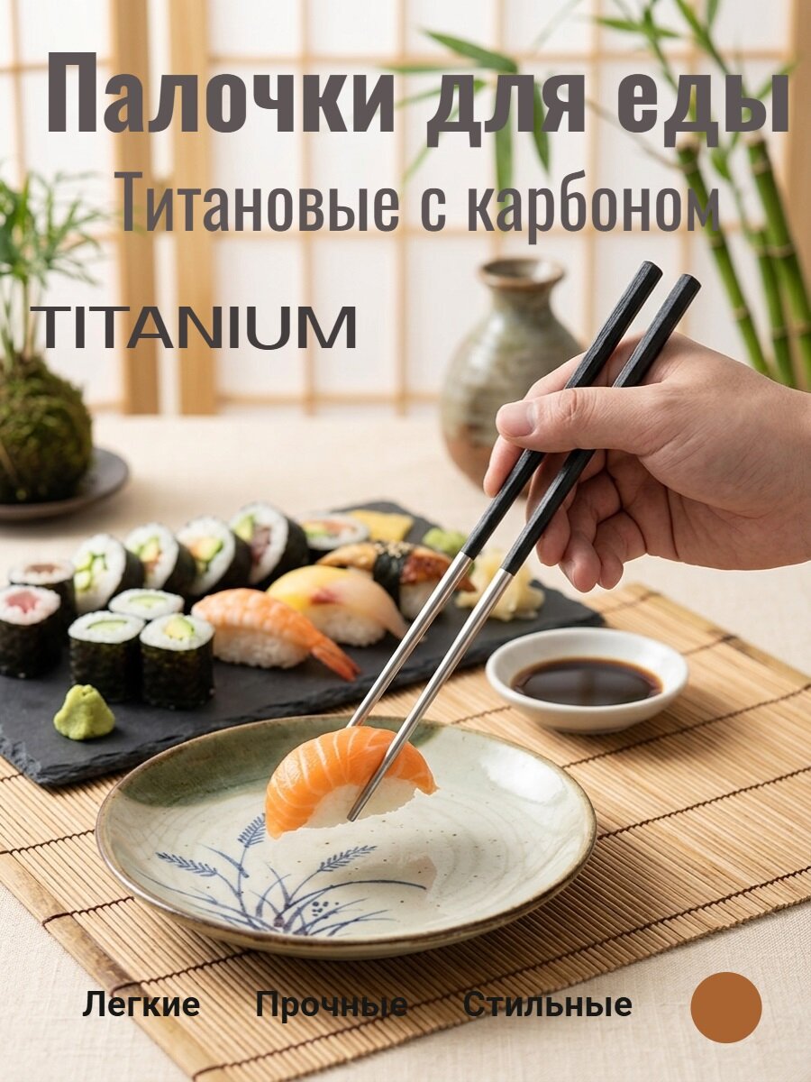 Палочки для еды из титана и карбона, Rover Camel