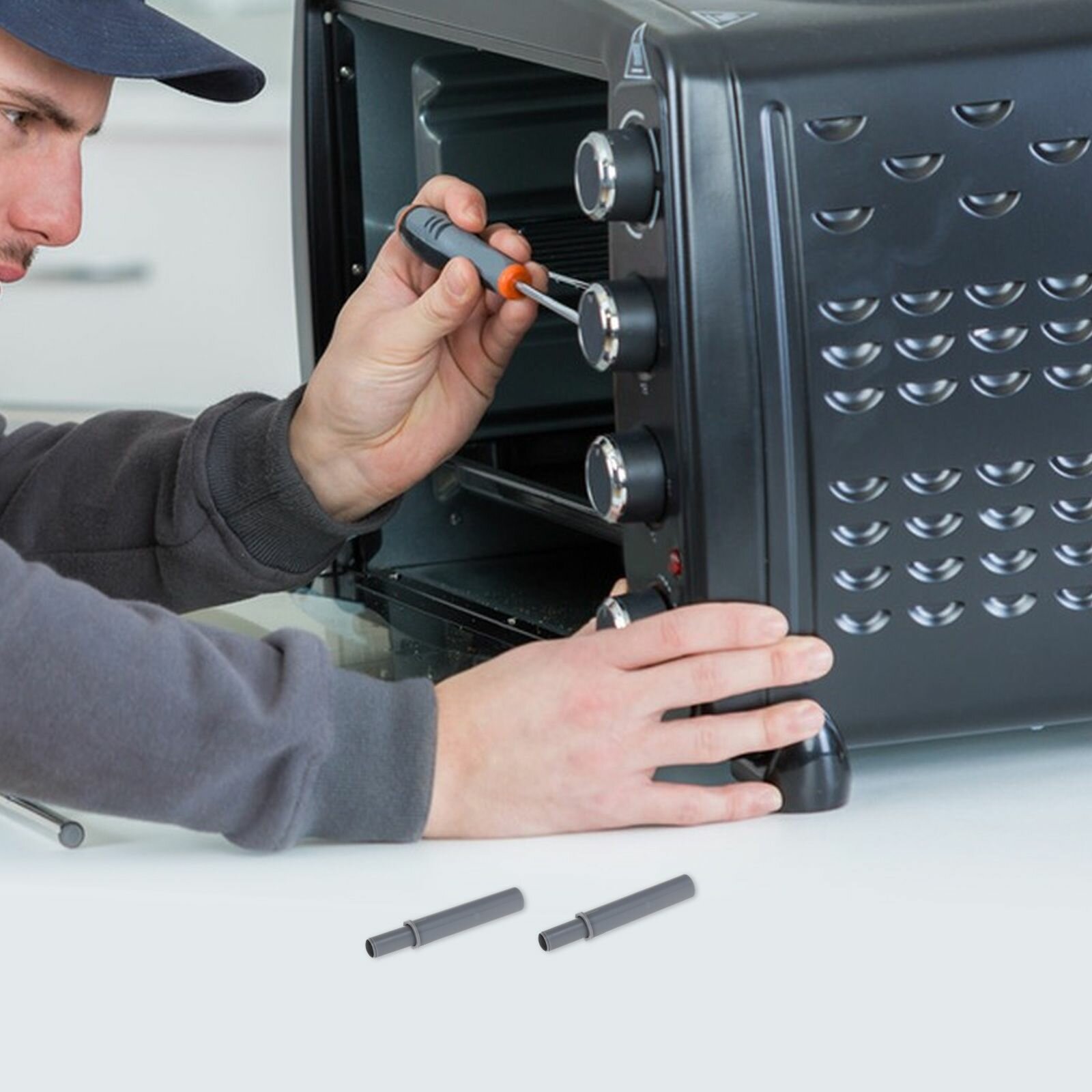 Комплект из 10 серых регулируемых демпферов с плавным закрыванием для раздвижных дверей шкафа