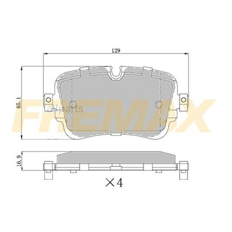 FREMAX 'FBP1433 Колодки тормозные