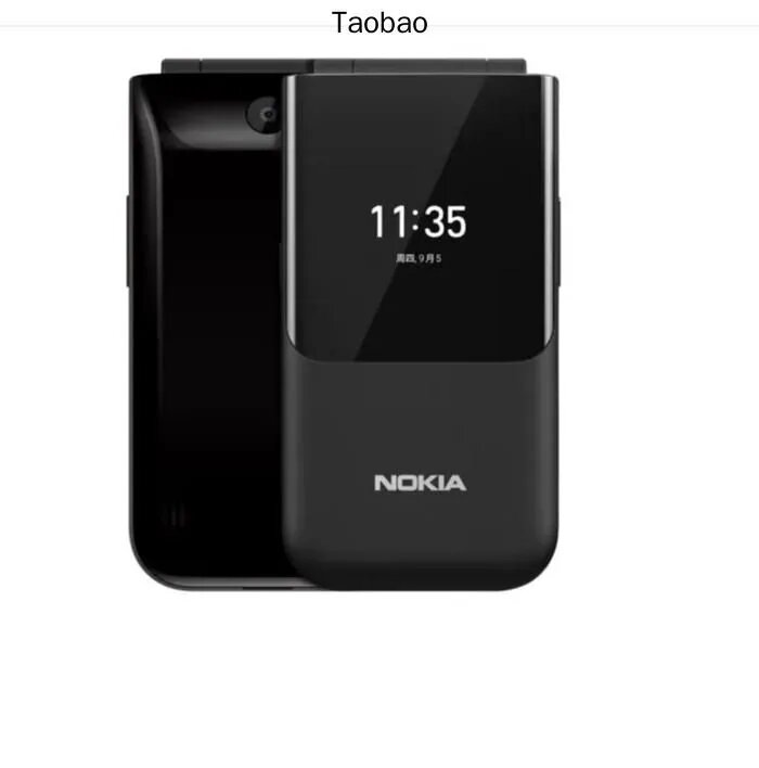 Nokia 2720 Flip Мобильный телефон раскладушка Dual SIM 2G Bluetooth FM-радио черный