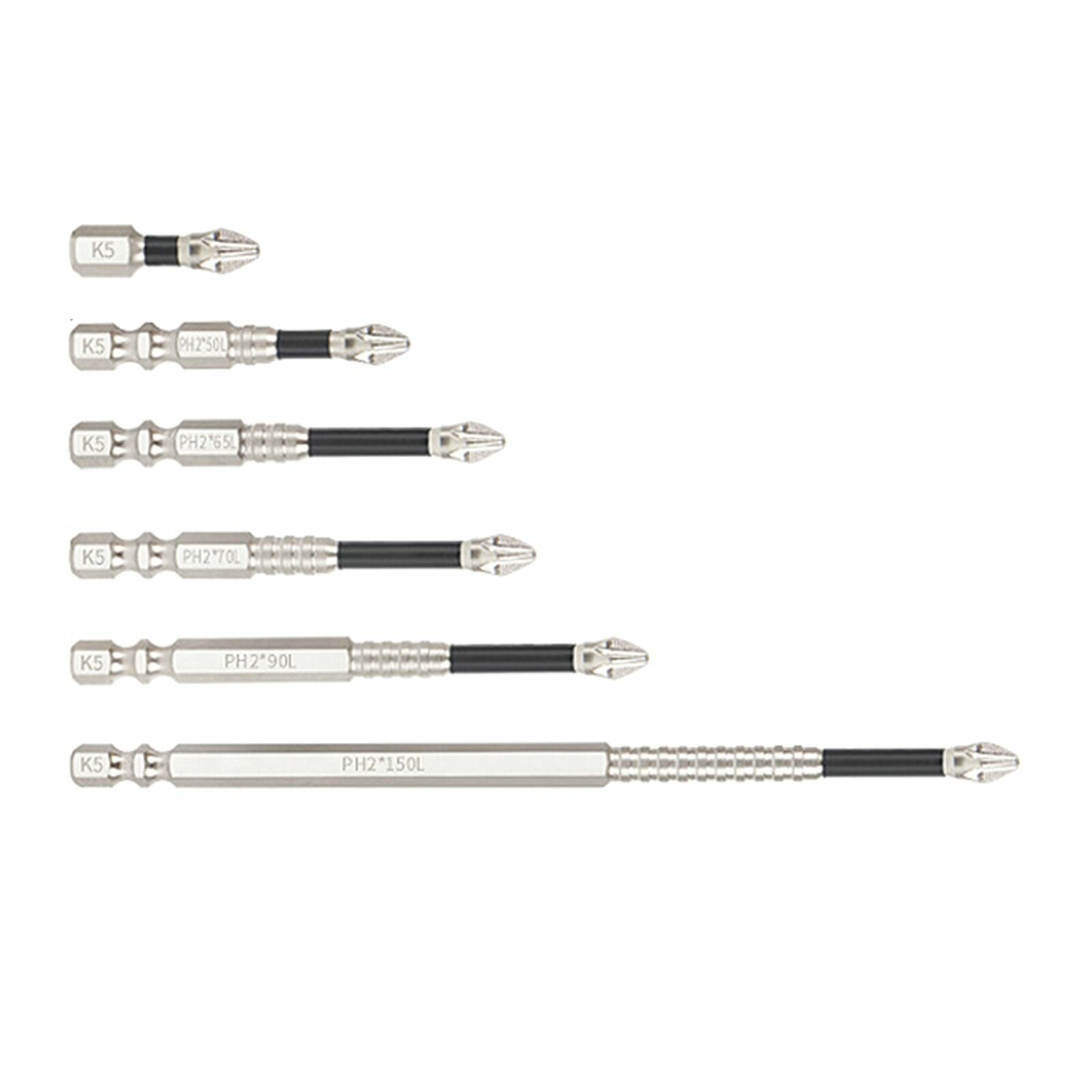 6 шт Магнитные насадки для отверток прочные устойчивые к скольжению крестообразные дрели