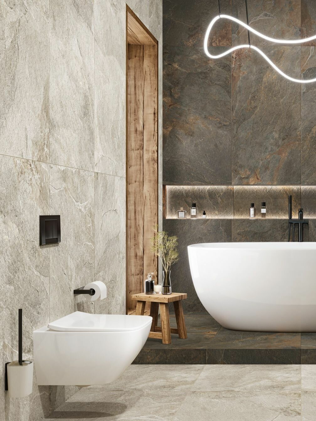 Delacora Стонкрит бежевый / Stoncrete Beige D120225L Керамогранит лаппатированный 1200X600