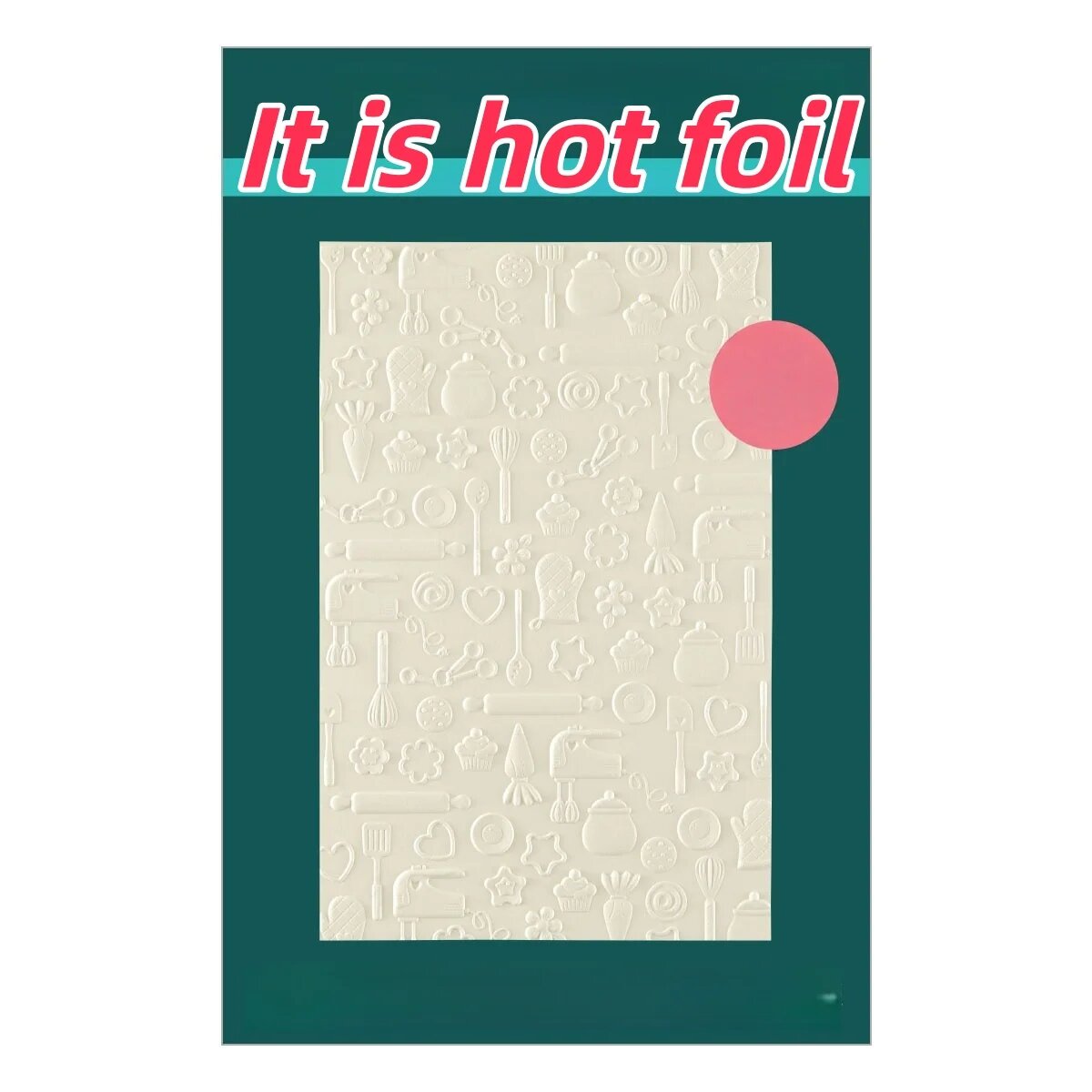 Металлические вырубки для скрапбукинга Silver Collection V1794-hot foil