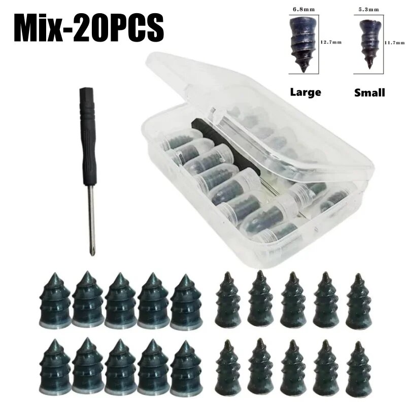 Набор для ремонта бескамерных шин: гвозди для ремонта колес автомобиля, мотоцикла, скутера, 1Box