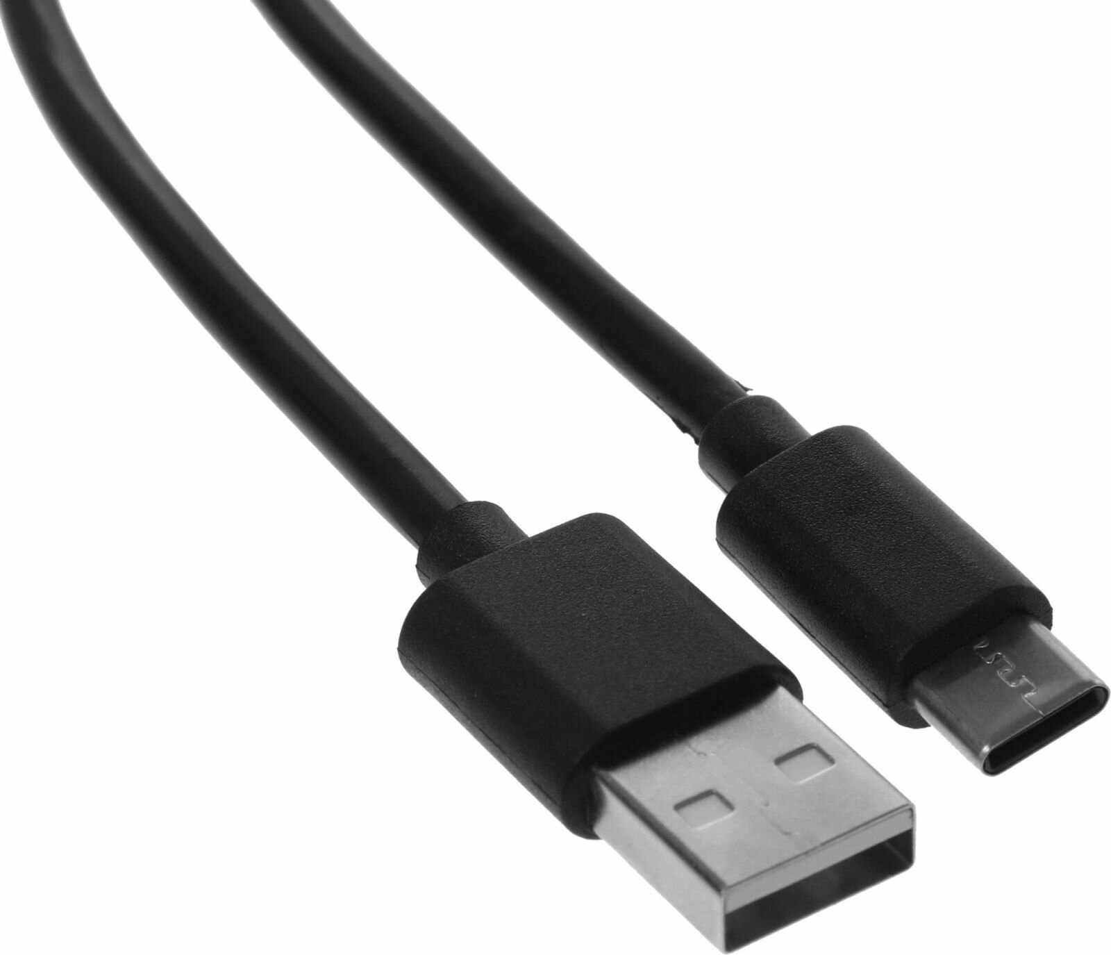 Кабель Buro USB A m-USB Type-C m, 1 м, черный (BU-USB-AC-1M)