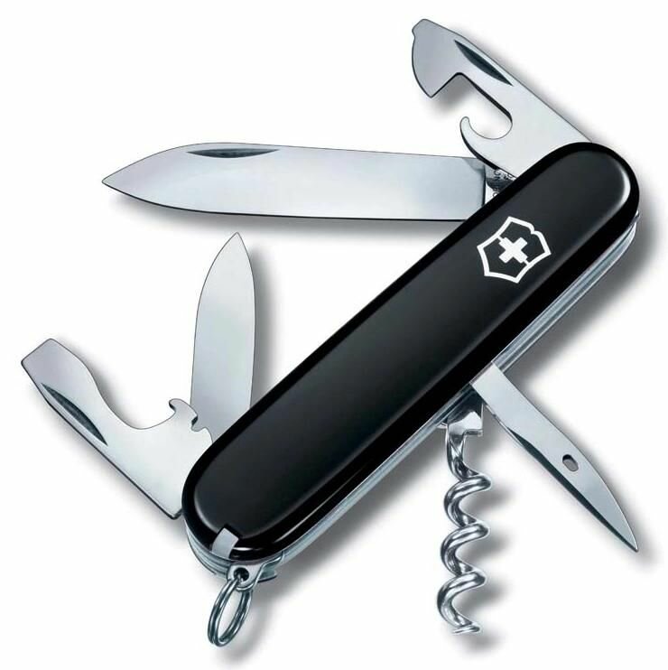 Нож перочинный VICTORINOX Spartan 91 мм, 12 функций, черный (1.3603.3B1)