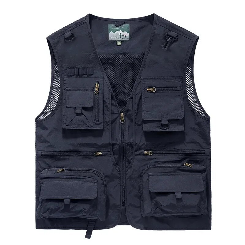 Мужской тактический жилет черный Navy, 4XL
