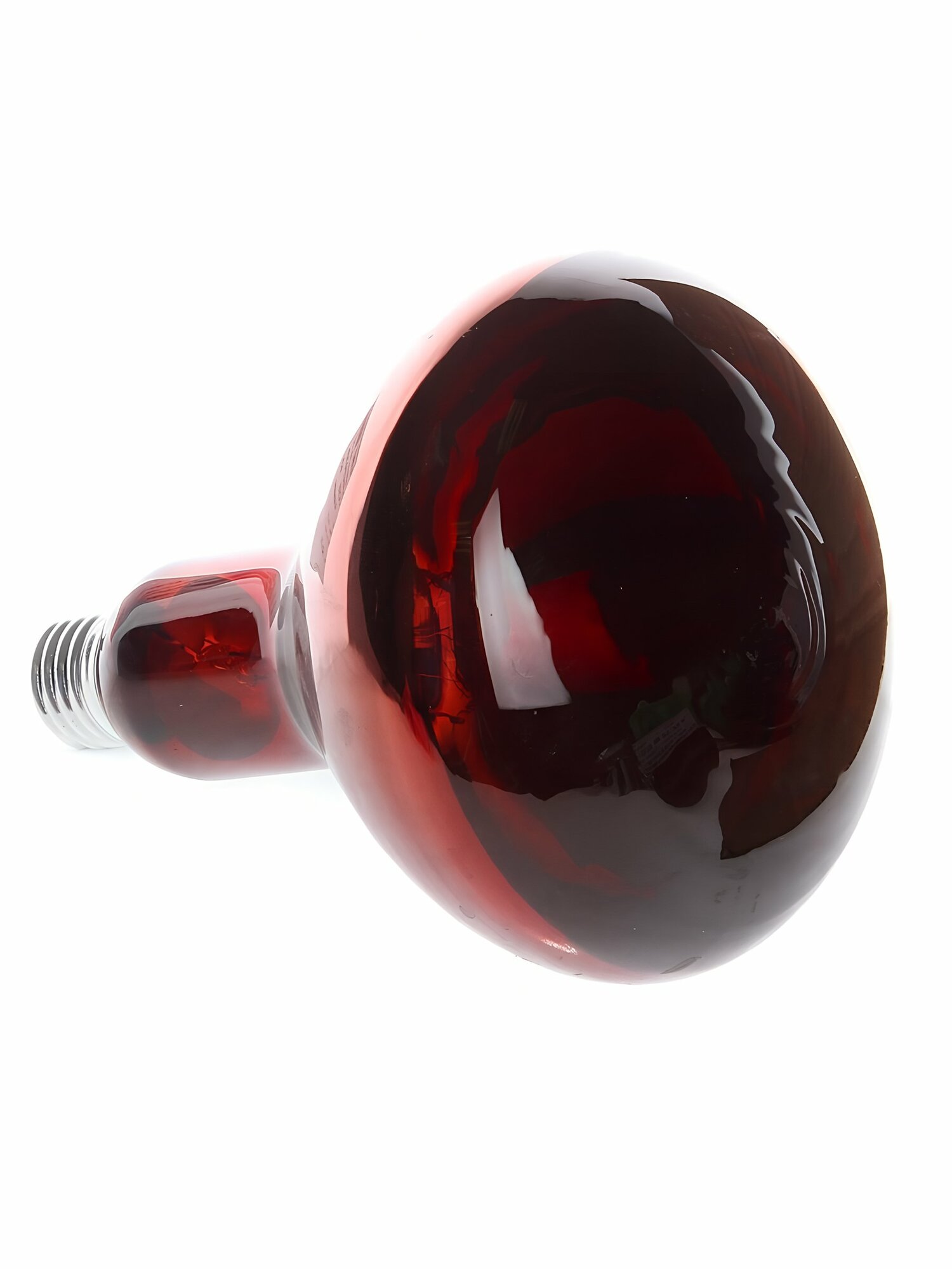 Лампочка накаливания Калашниково E27 250 Вт красная: инфракрасный теплоизлучатель для птицы и обогрева, 220 В, Россия