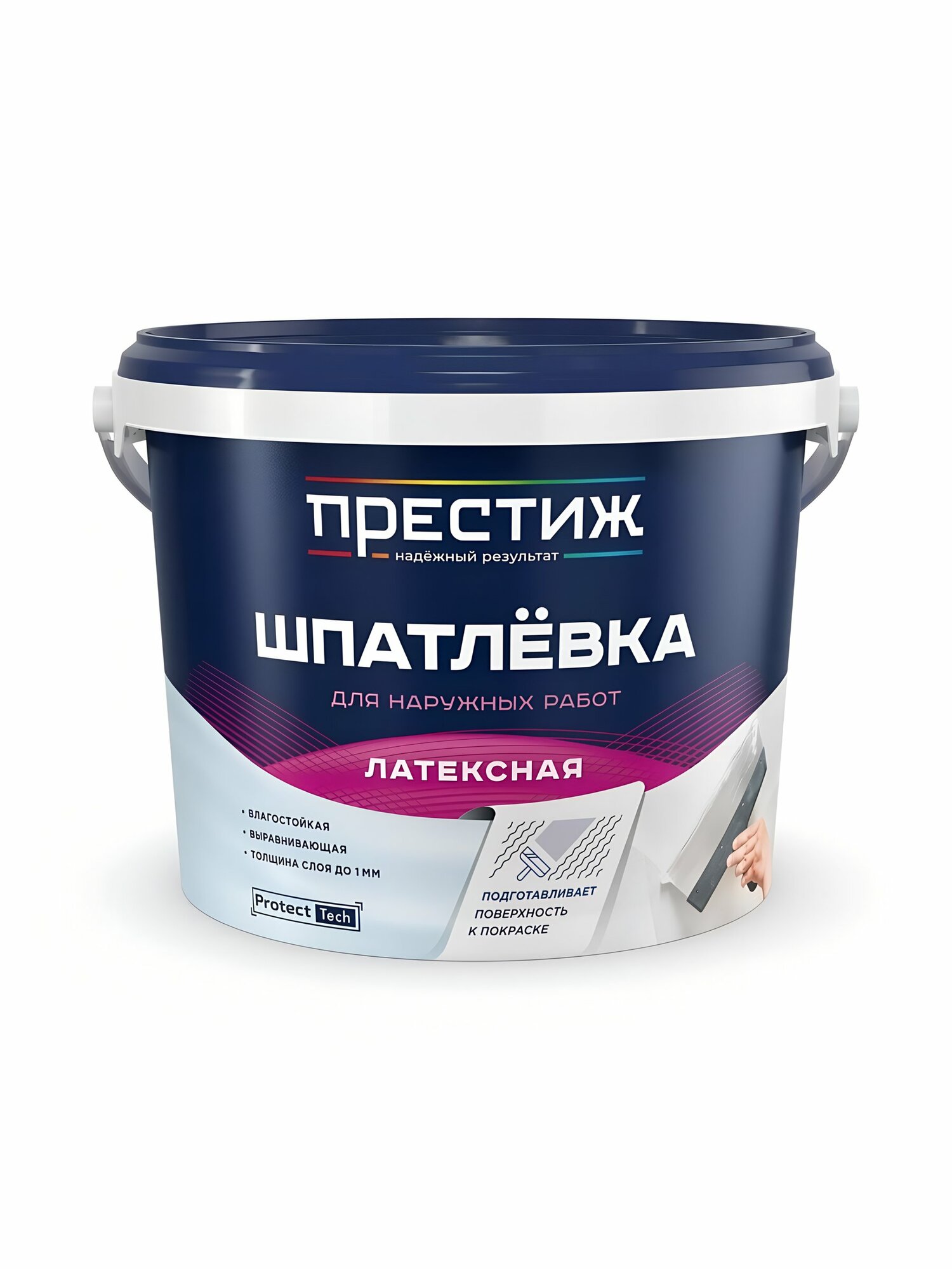 Престиж, Шпатлевка латексная для фасадов и внутренних работ, 3 кг