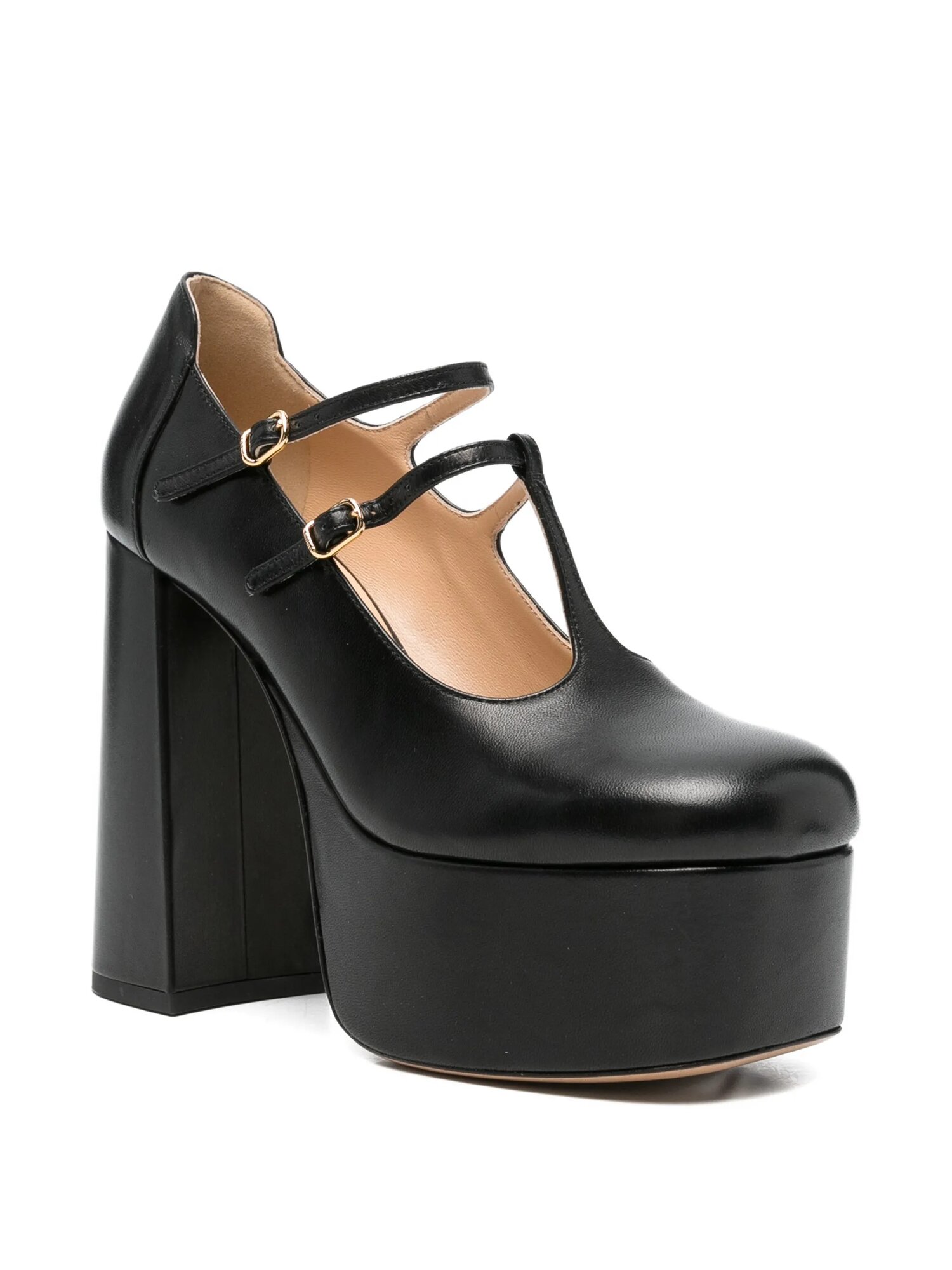 Туфли Chloe Leather platform pumps, размер 38.5, black/black — фото 1