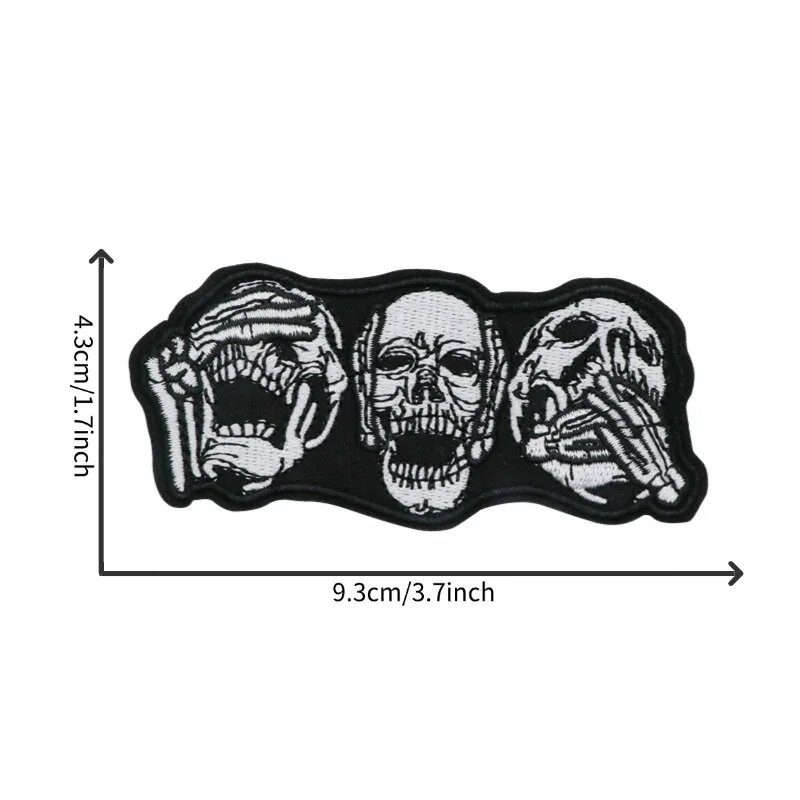 Термопатч "See No Evil, Hear No Evil, Speak No Evil" черный