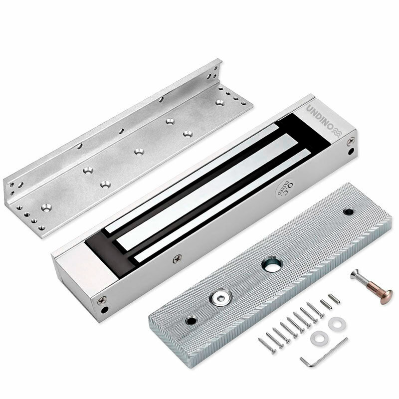Комплект электромагнитный замок с уголком Undino UD-KIT-ML180-LS180 для накладного монтажа / сила удержания 180 кг