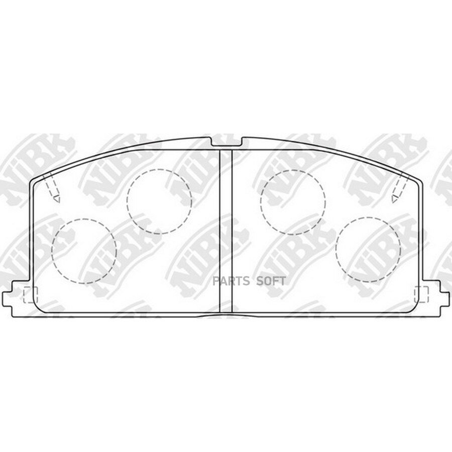 NIBK PN1077 Колодки торм. пер.