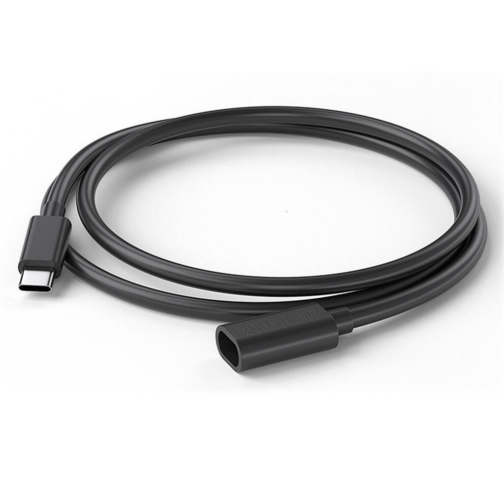 Кабель-удлинитель Type-C для питания камер видеонаблюдения и солнечных устройств, Черный - 1m