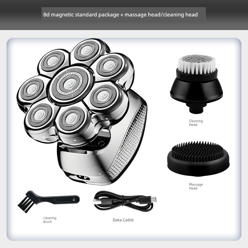 Магнитная бритва York с восемью лезвиями для бритья головы, специальная машинка для стрижки волос для бритья головы,