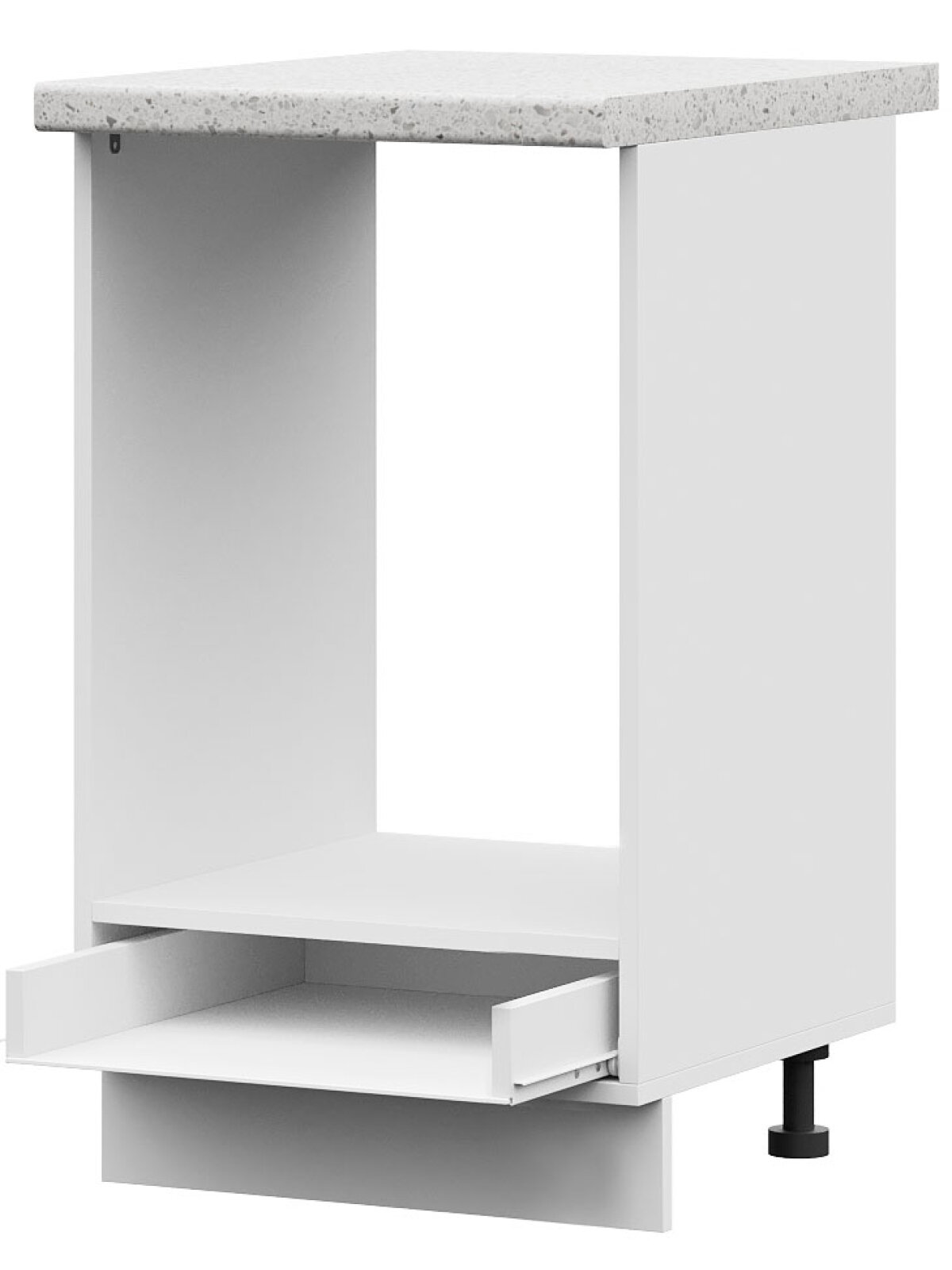 Корпус кухонного шкафа под духовку 450 ПВ (белый) Huge Mebel. Ширина 450 Высота 820. Кухонные шкафы Без фасада Huge Mebel. Ширина 450 Высота 820