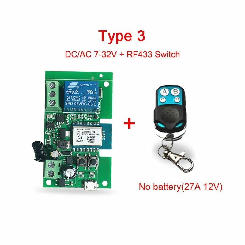 AllbeAI Tuya Smart Wi-Fi модуль для гаражных ворот DC7-32V RF