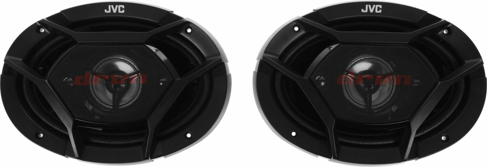 Колонки автомобильные JVC автомобильные 550 Вт, 89дБ 4Ом 15х23см, 6х9 дюйм, комплект: 2 колонки коаксиальные четырехполосные (CS-DR6940)