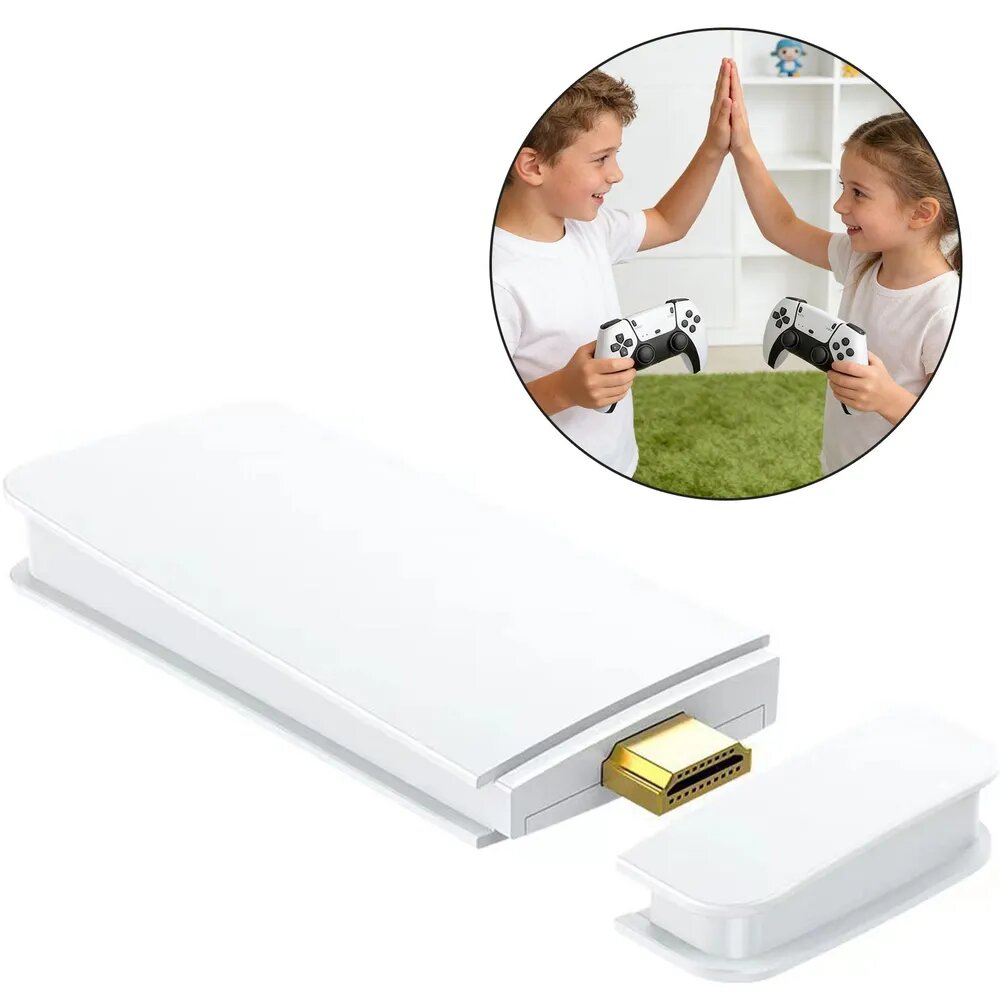 Беспроводной ретро-игровой стик M15 с 4K, 128 ГБ и двумя контроллерами