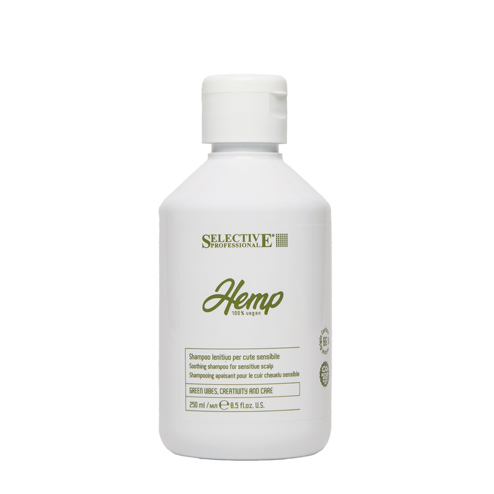 Шампунь успокаивающий для чувствительной кожи головы 250 мл HEMP Selective Professional
