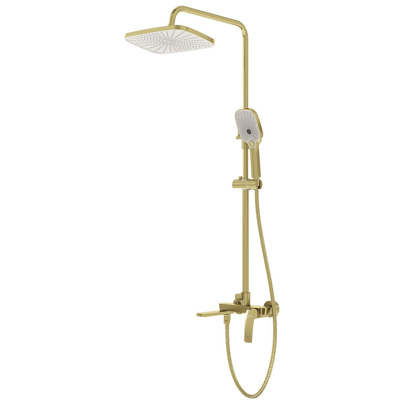 Душевая стойка Grossman Mercury 500. K35.10.320 золото сатиновое