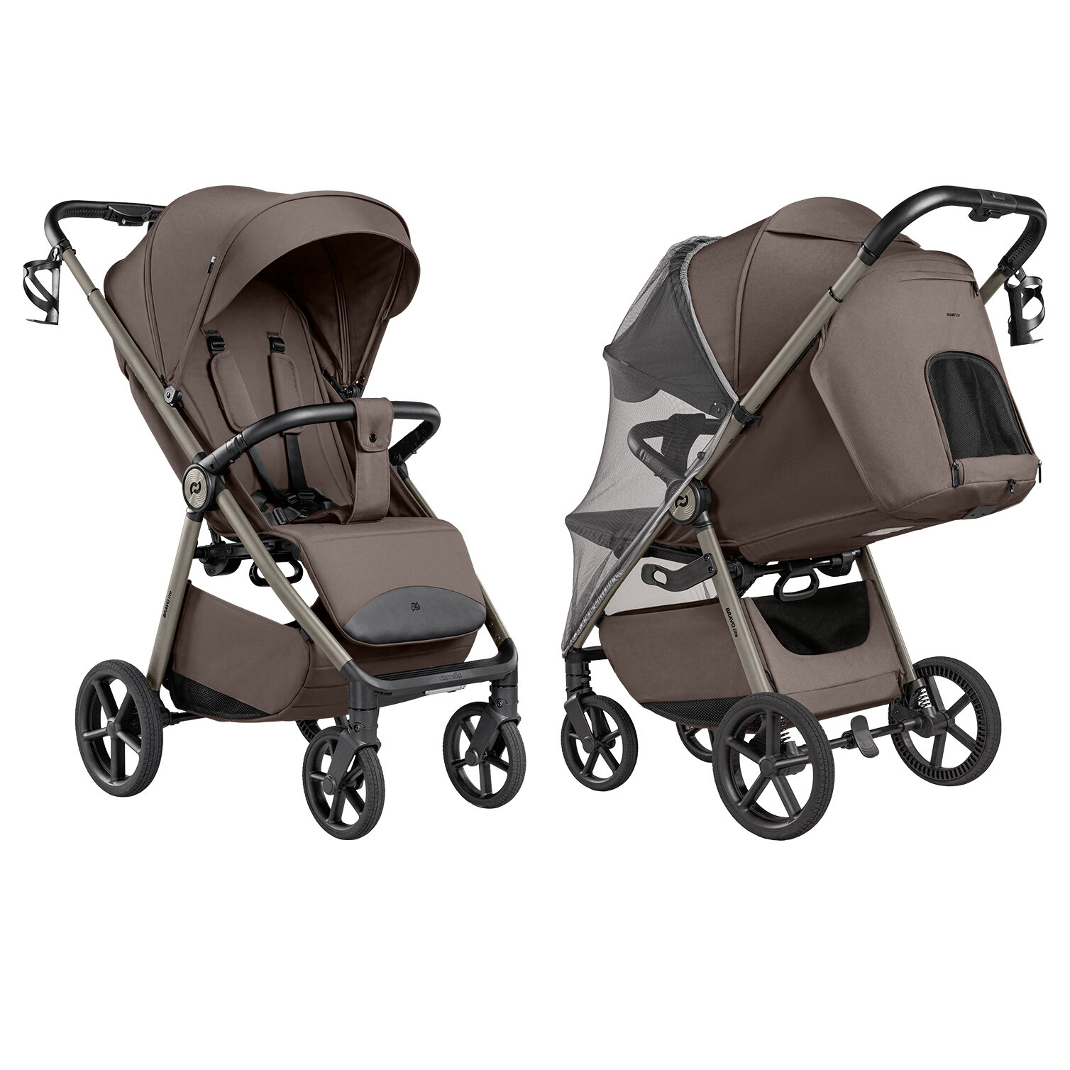 Коляска прогулочная CARRELLO Bravo lite CRL-5529 Derby Brown 2026