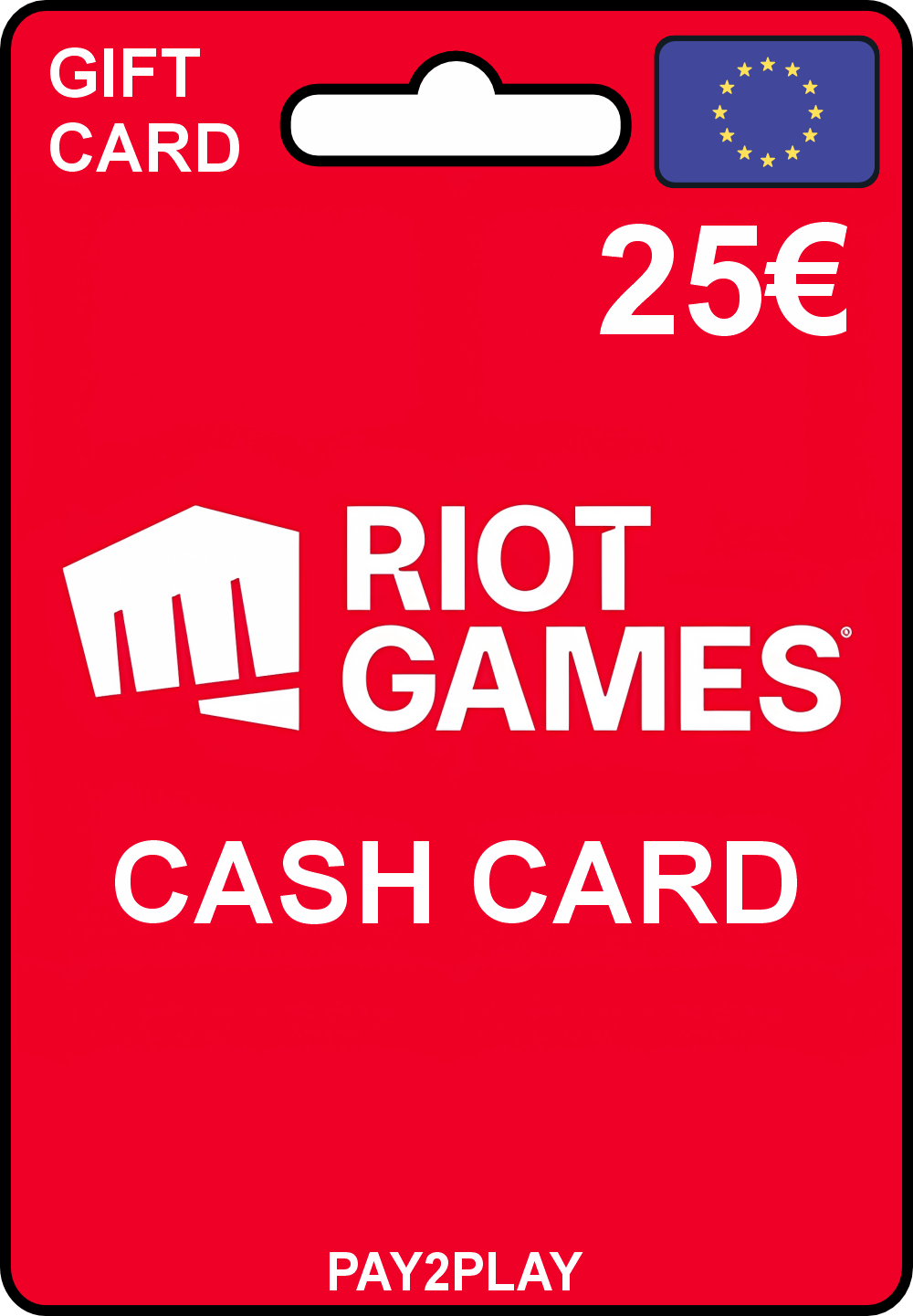 Подарочная карта Riot Games 25 EUR / Евросоюз / Цифровой ключ, Пополнение счёта / Riot Games Cash Card