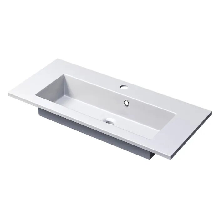 Раковина Uperwood Aurora 80 см, глянцевая белая