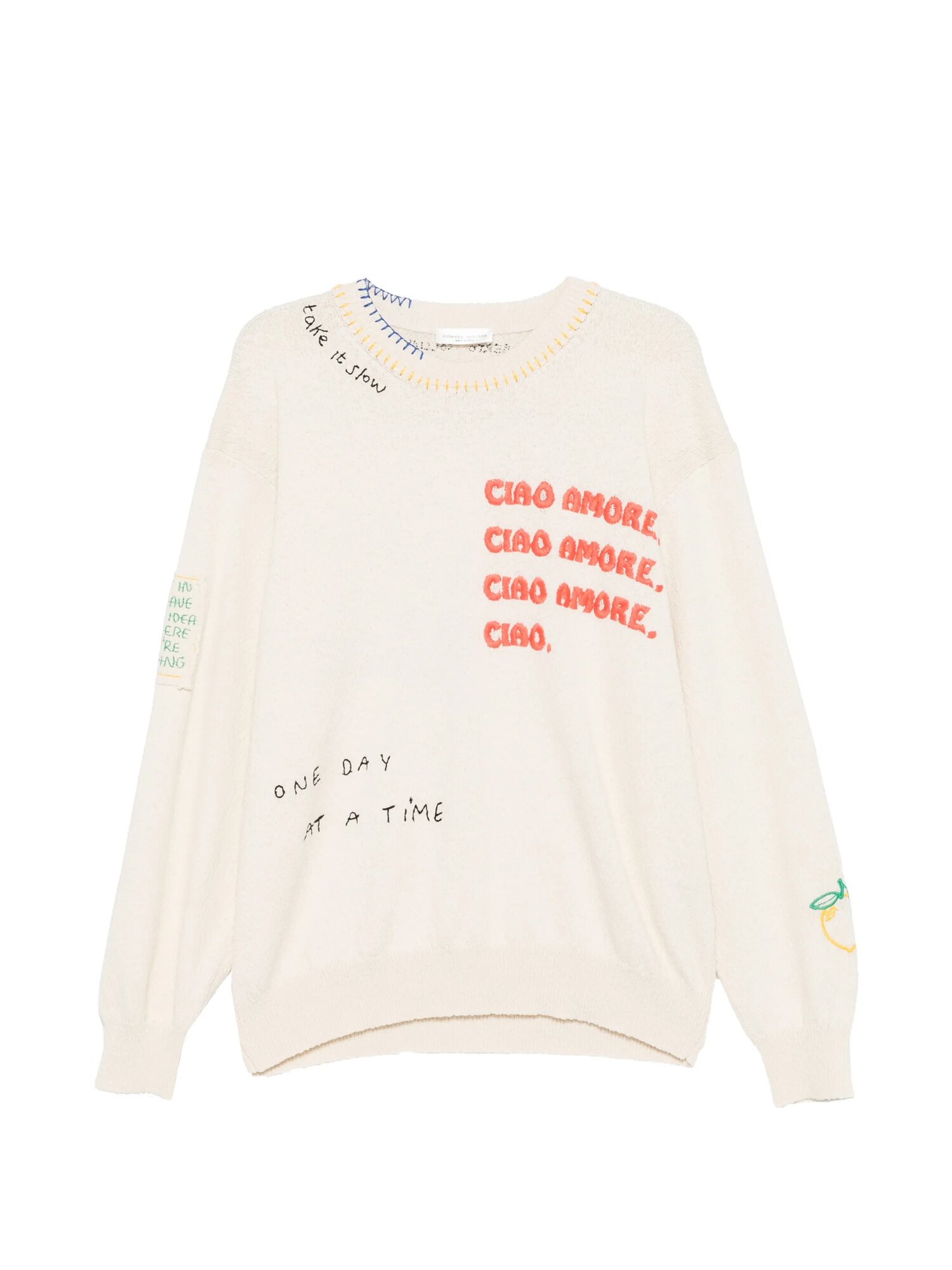 Свитер Embroidery crew-neck sweater