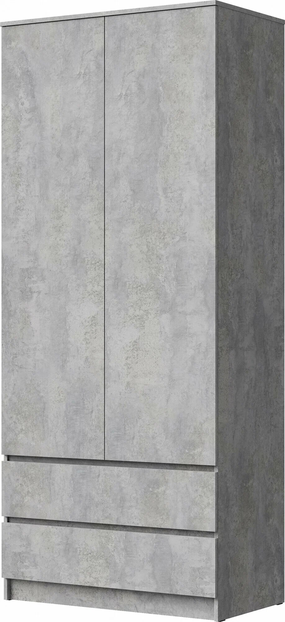 Шкаф распашной Акро 900 цвет Бетон , ЛДСП, распашные двери, , 90х50х179 см