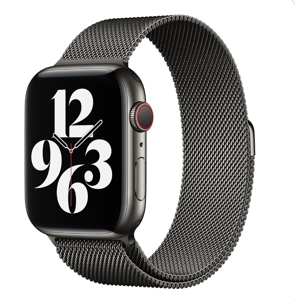 РемешокApple Watch 46mm Graphite Milanese Loop MTJQ3FE/A для Apple Watch 44/45/46/49mm (Original)