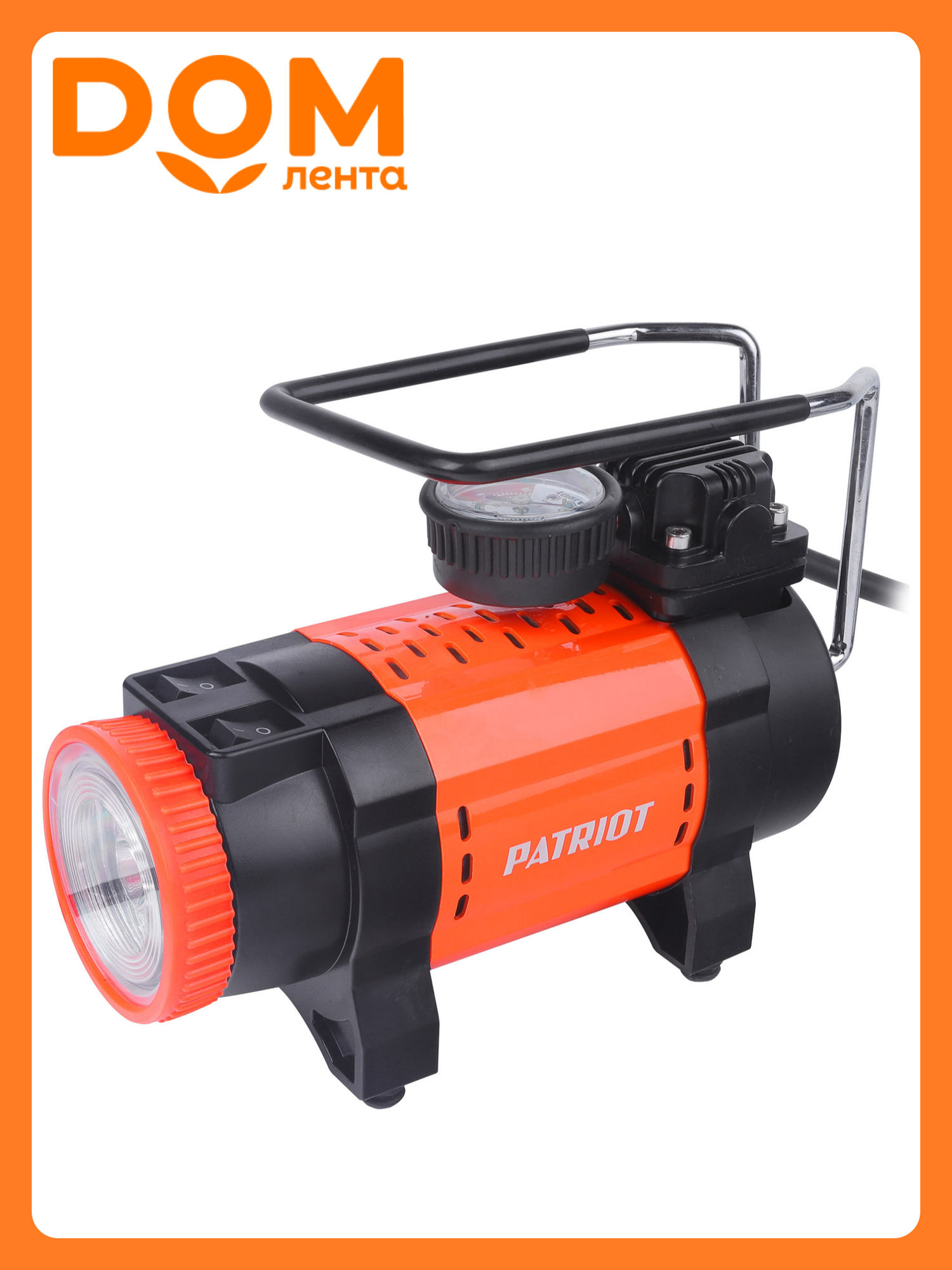 Автомобильный компрессор PATRIOT CC 1445, с сумкой для хранения, аналоговый манометр